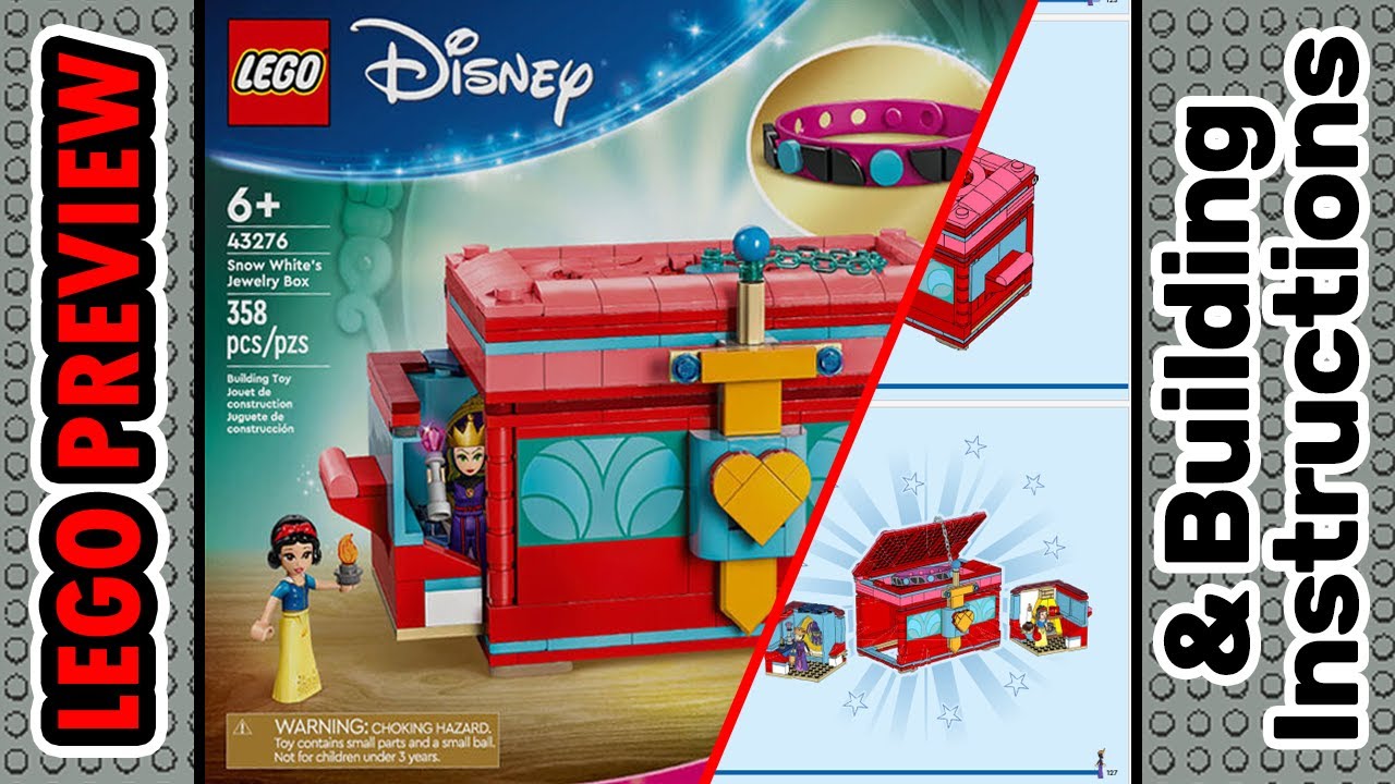 PREVIEW: 43276, LEGO Disney, Snow White's Jewelry Box & Building ...