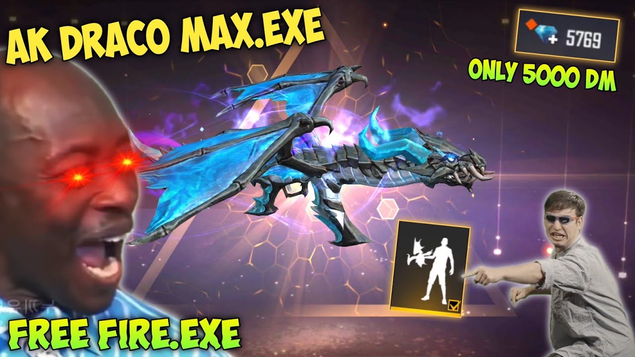 FREE FIRE.EXE - AK DRACO MAX.EXE ( ff exe, ff lucu ) - YouTube