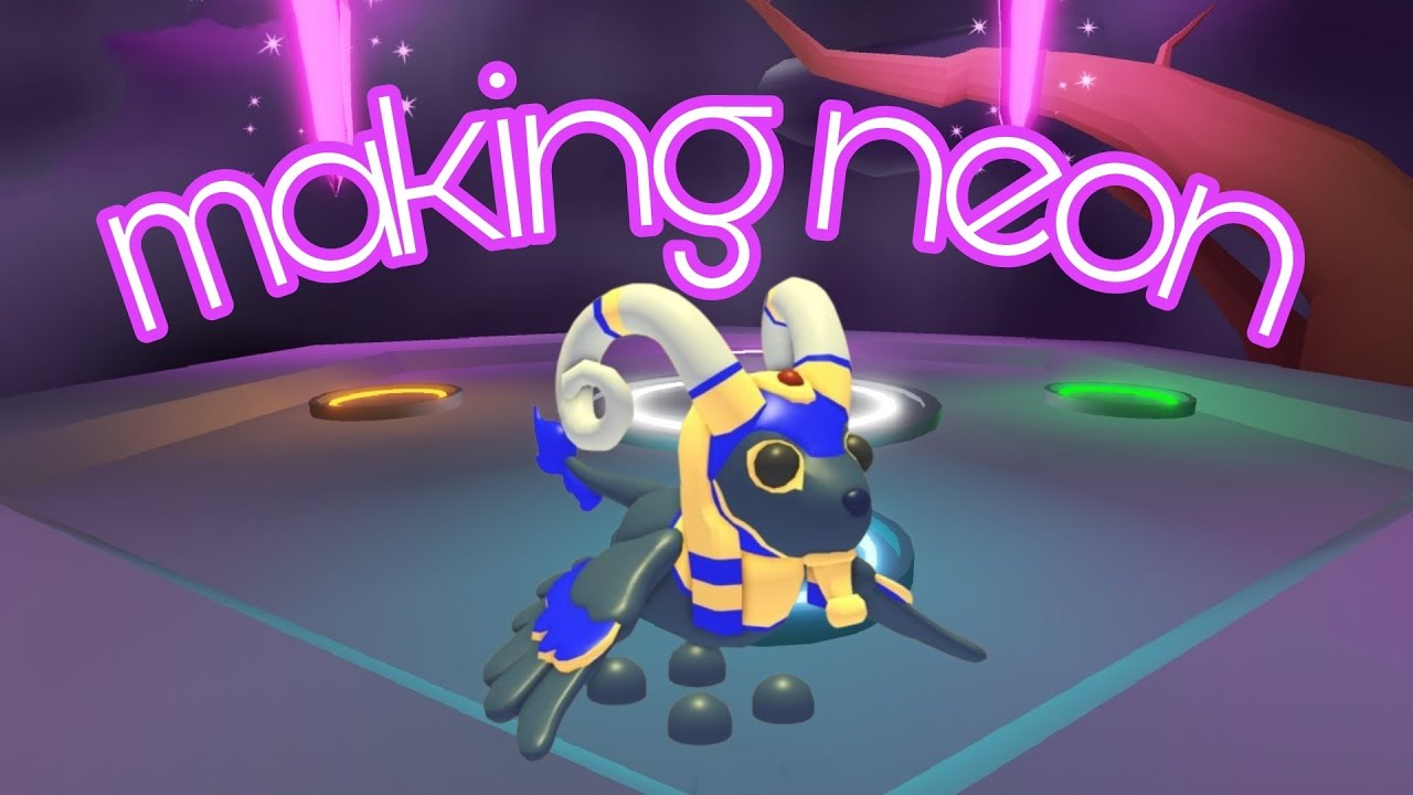 adopt me ( making neon with some friends) - YouTube