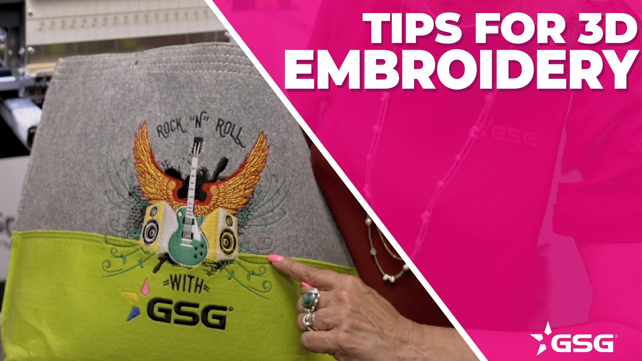 Tips for Embroidering 3D Puffy Foam | Embroidery 101 - YouTube