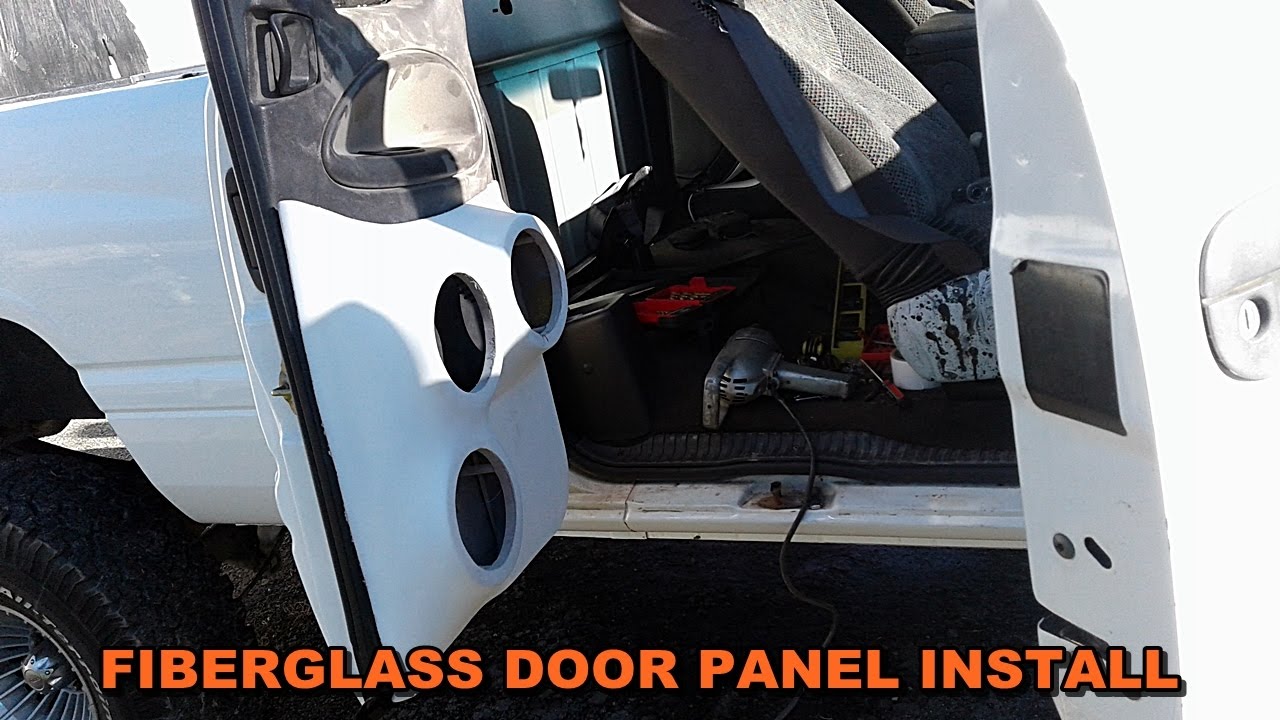 Custom FiberGlass Door Panel Build - Step By Step - Installing Door ...