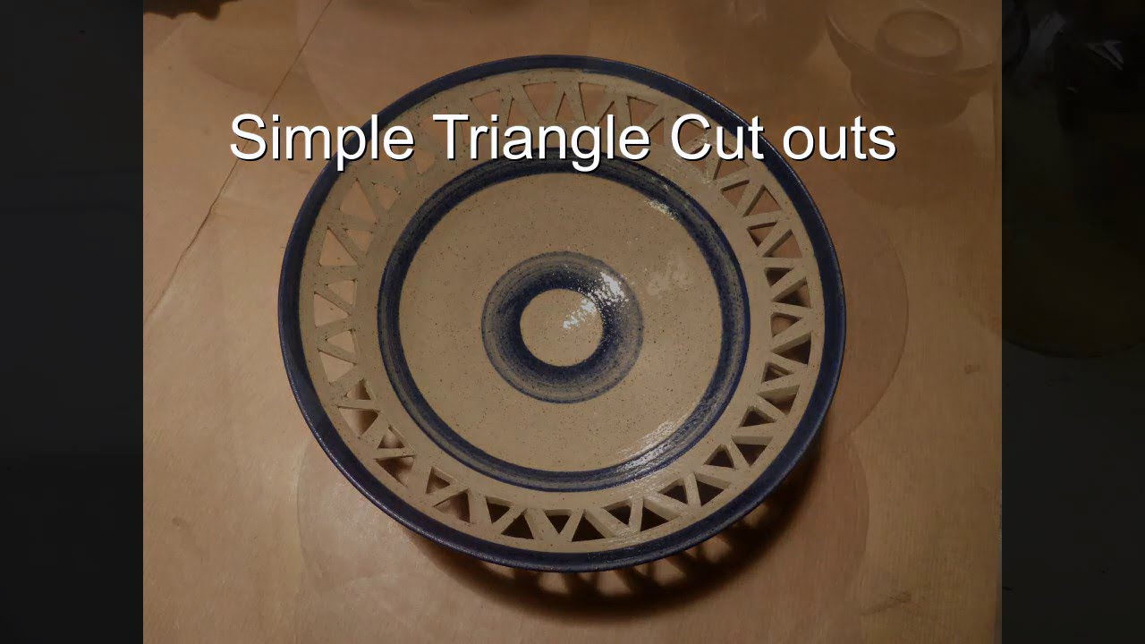 Pottery Bowl Cut Outs : Making a Simple Carved Design - YouTube