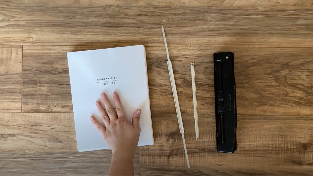 How to Bind Your Own Book with Prong Fasteners - YouTube