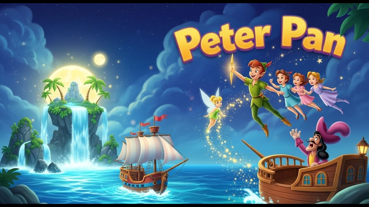Peter Pan vs Captain Hook ⚓ | Adventure Fairy Tale for Kids | Tales for ...