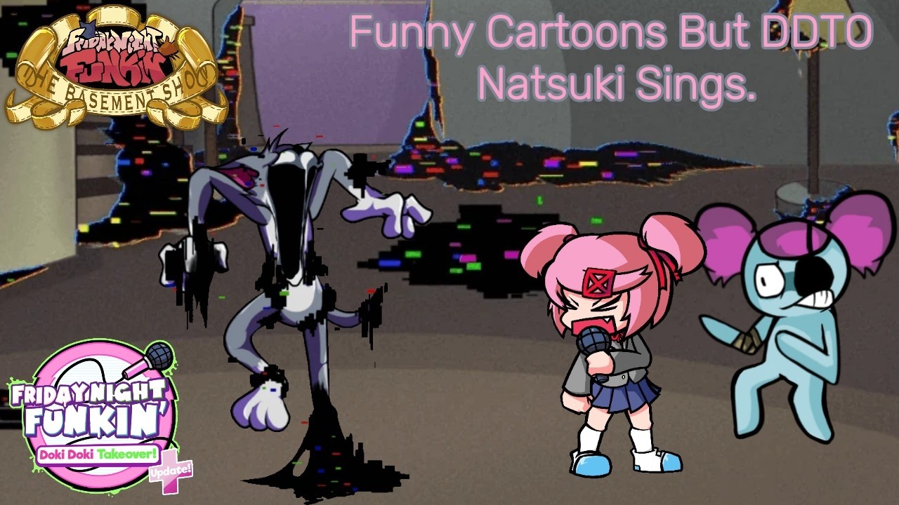 Funny Cartoons But DDTO Natsuki Sings. - YouTube