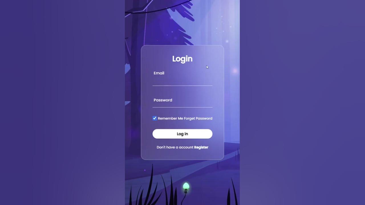 How To Make A Website With Login And Register Html Css And Javascript