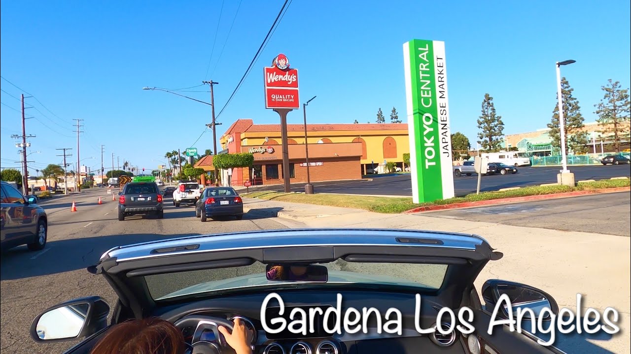 LAの日本グルメ街ガーデナをドライブ/Driving Gardena Los Angeles【4K】 - YouTube