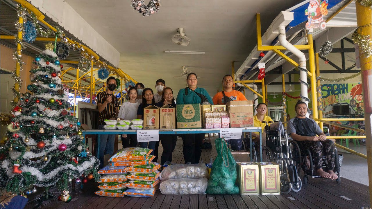 Christmas Charity Campaign at Sabah Cheshire Home & Services - YouTube