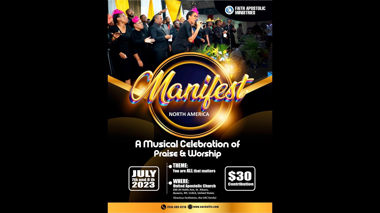 Faith Apostolic Ministries' Manifest Concert | Saturday Night - YouTube