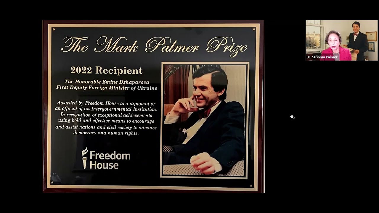 Mark Palmer Prize 2022 Award Ceremony - YouTube