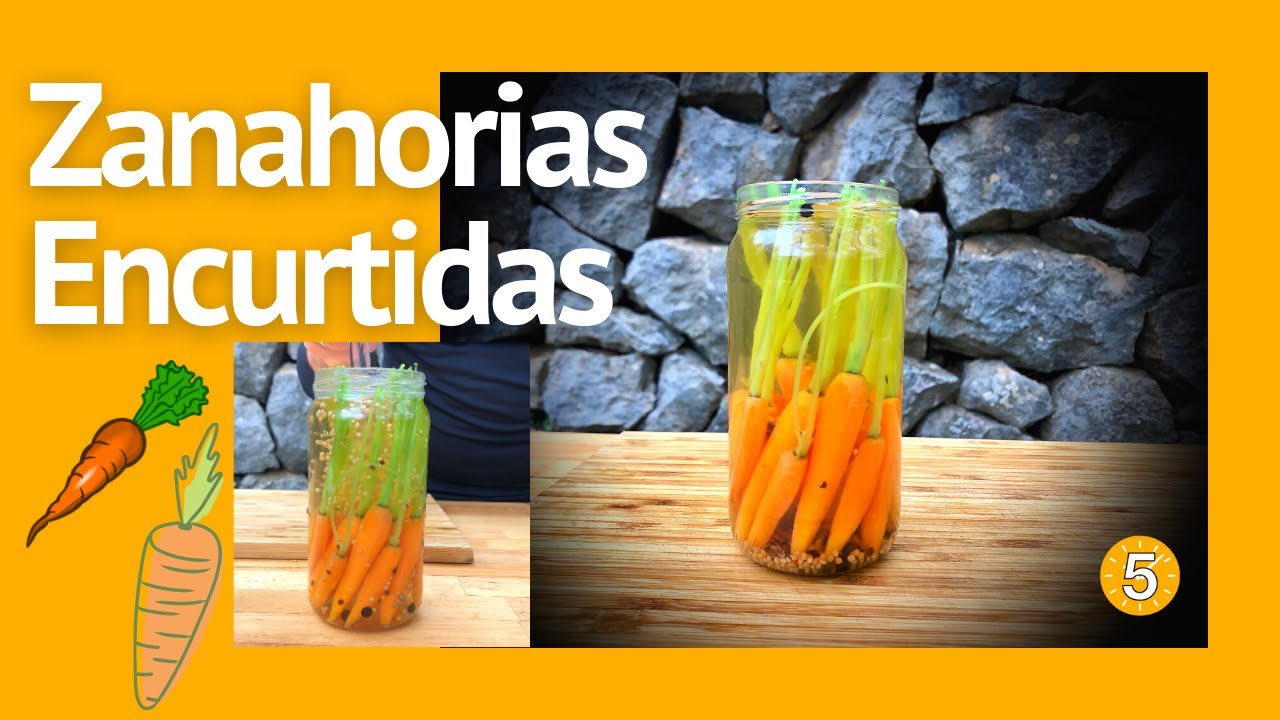 ZANAHORIAS ENCURTIDAS - RECETAS EN 5 MINUTOS - YouTube