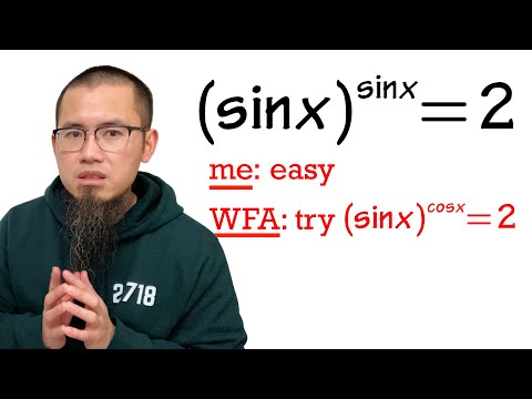 Solving sin(x)^sin(x)=2