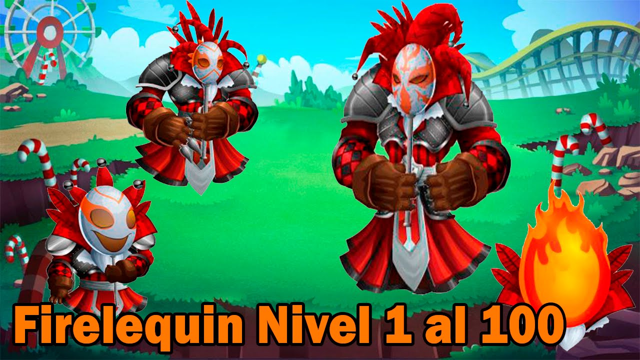 Monster Legends - Firelequin (Nivel 1 al 100) + Combate - YouTube