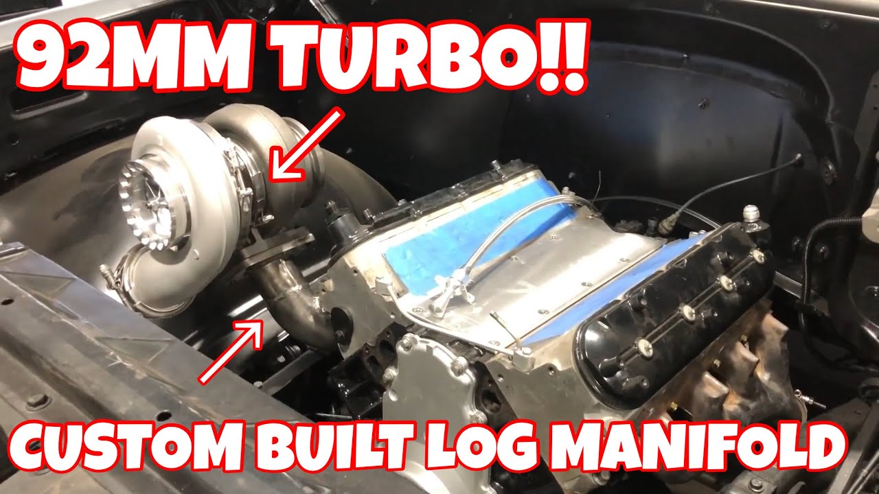 Treys 73 C10 LS Turbo 6.0: Building Custom Log Turbo Manifold. 92mm ...