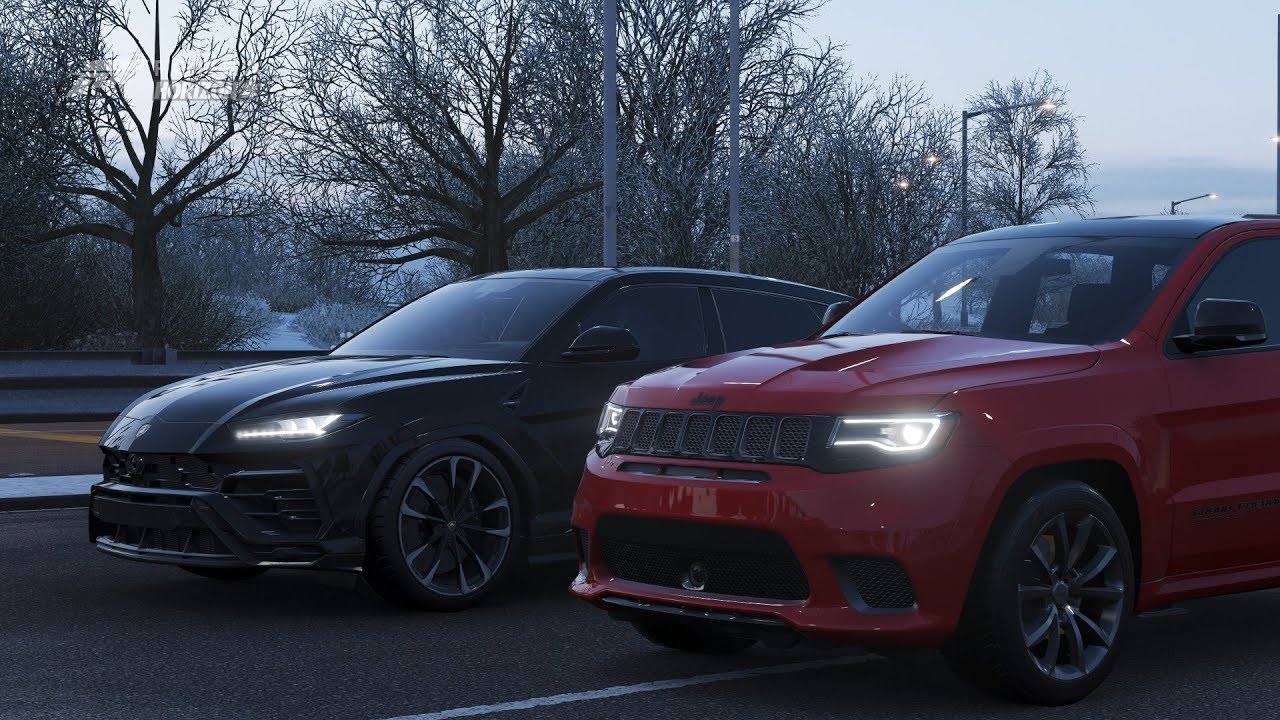 FH4 Drag&Roll Race Lamborghini Urus vs Jeep Grand Cherokee TrackHawk ...