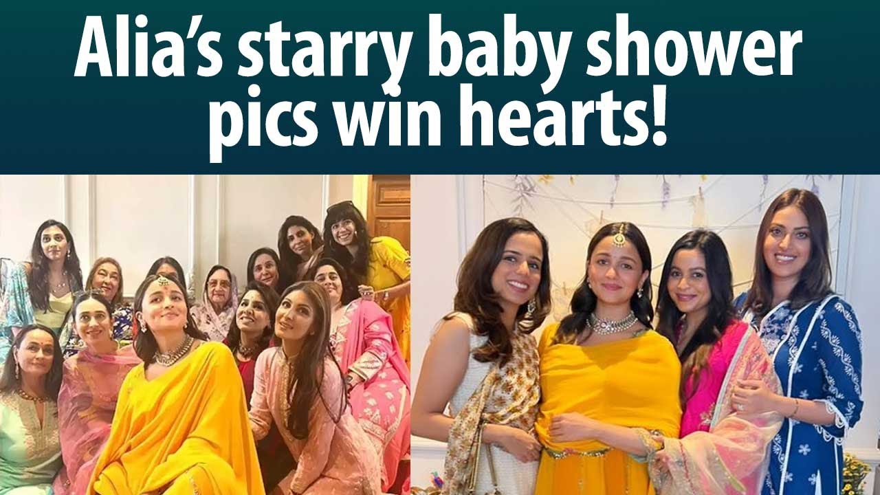Watch Mom-to-be Alia Bhatt posing pics with family on her baby shower ...