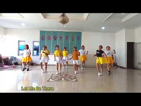 Let me be there line dance - YouTube