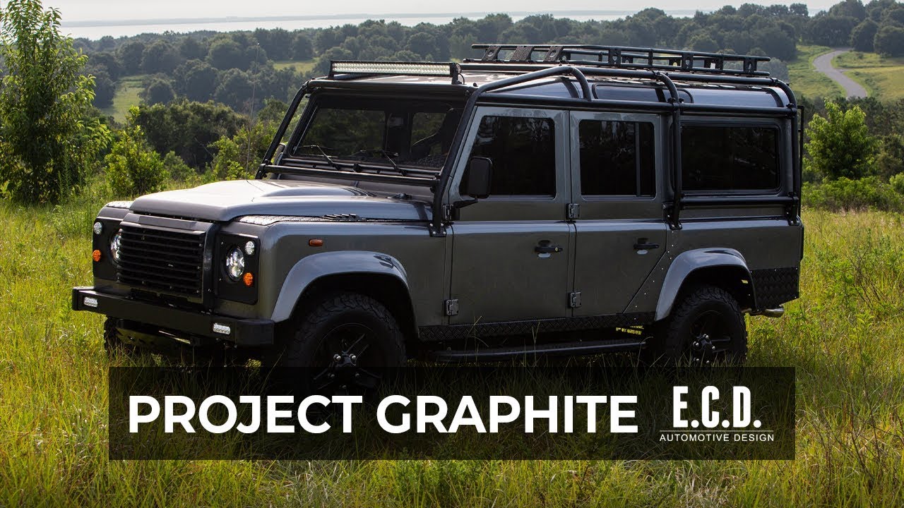 Restored Defender 110 looks Sleek, Classic | Project Graphite | D110 ...