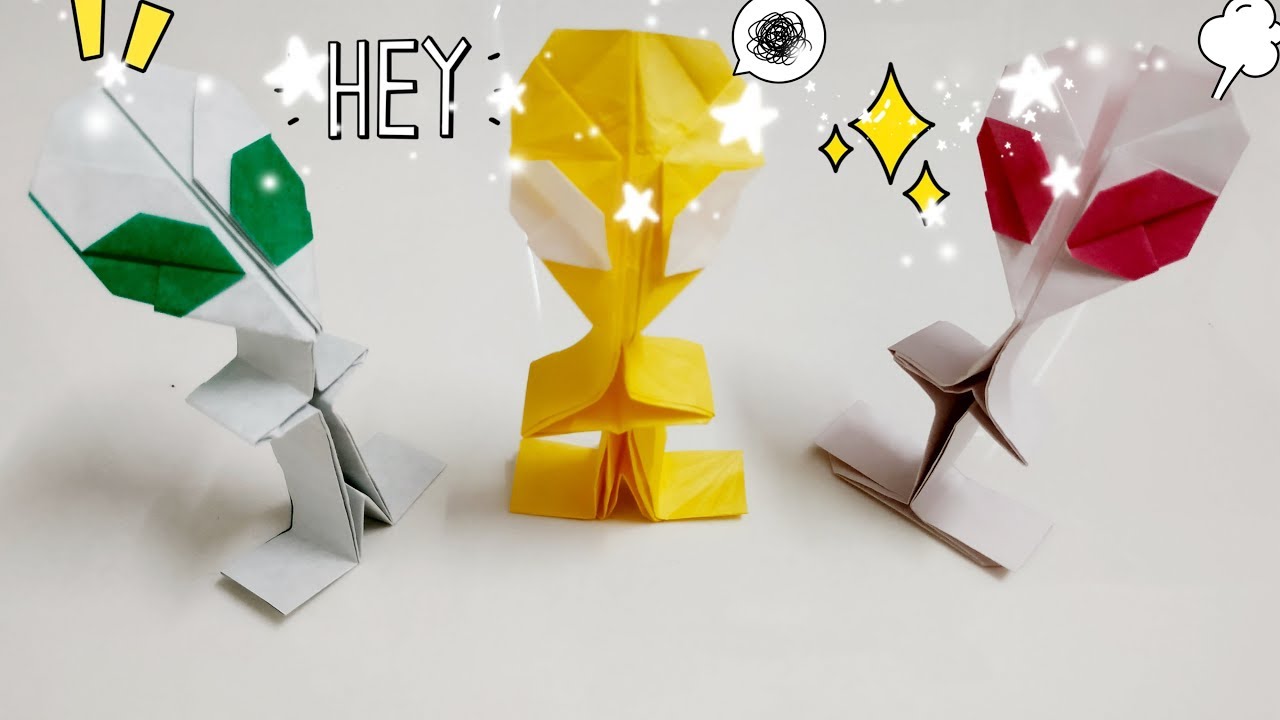 DIY Paper Origami - How to make alien origami easy👽 - YouTube