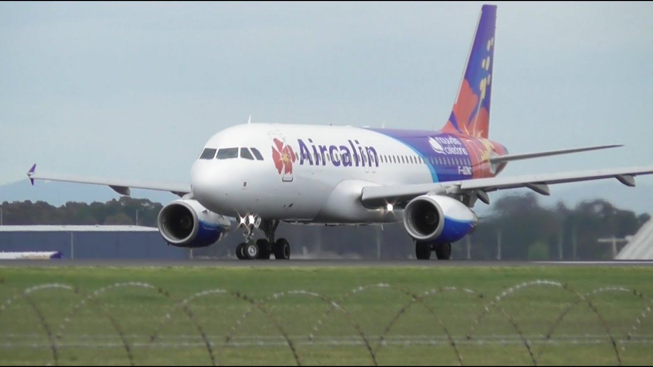 VIBRANT | Air Calin A320-200 Takeoff from Melbourne Airport - [F-ZONC ...