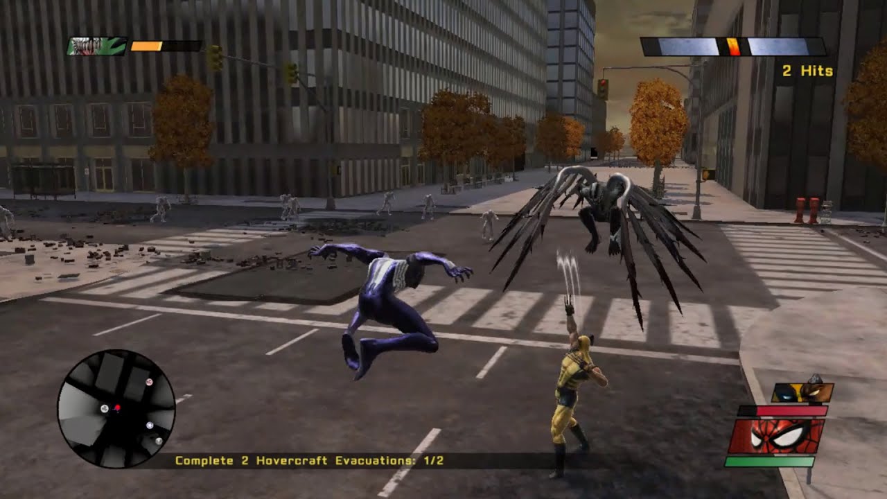 Spider Man Web of Shadows Fighting symbiotes with wolverine - YouTube