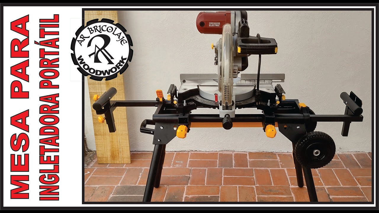 MESA PARA INGLETADORA PORTÁTIL CON LLANTAS / RESEÑA PIE PARA SIERRA ...
