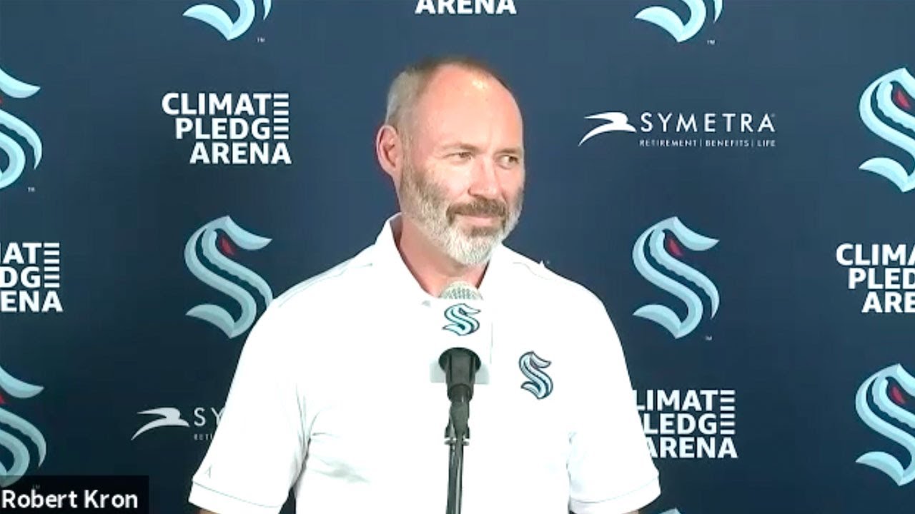 Robert Kron Speaks with Media after Round 1 of 2021 NHL Draft - YouTube