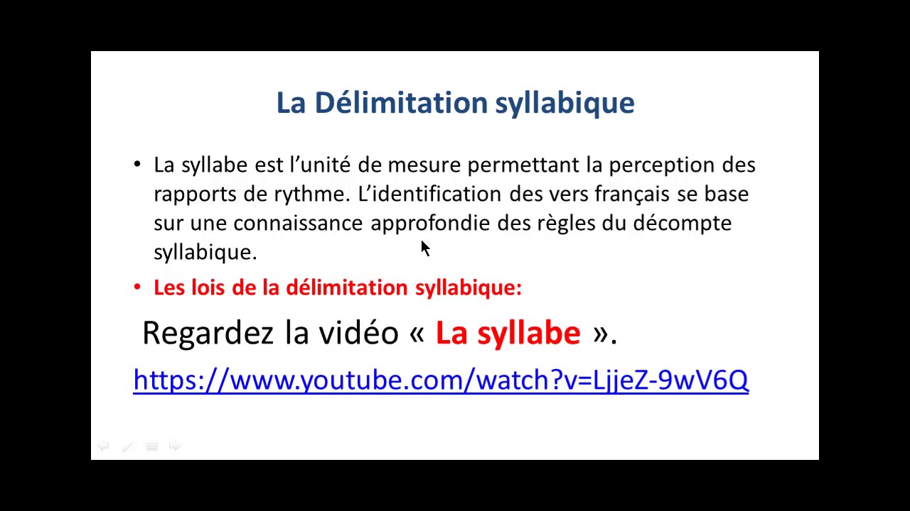 La versification 2 (Poésie) - YouTube