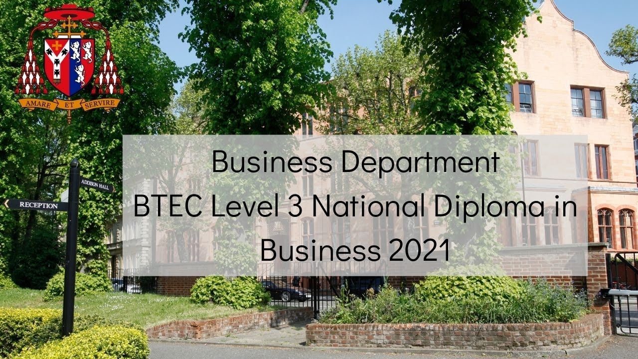 BTEC Level 3 National Diploma in Business - YouTube