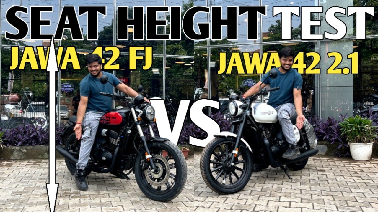 New Jawa 42FJ vs Jawa 42 2.1 | Seat height test | कम हाइट वालो के लिए ...