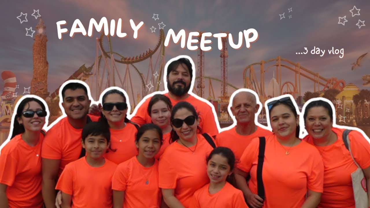 FAMILY MEETUP! (3 day vlog) | airport + universal - YouTube