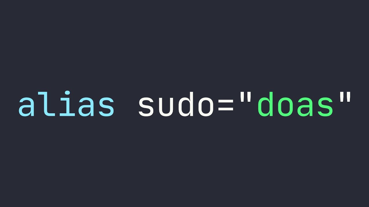 doas - Replace sudo With The Secure & Lightweight Alternative from OpenBSD! - YouTube