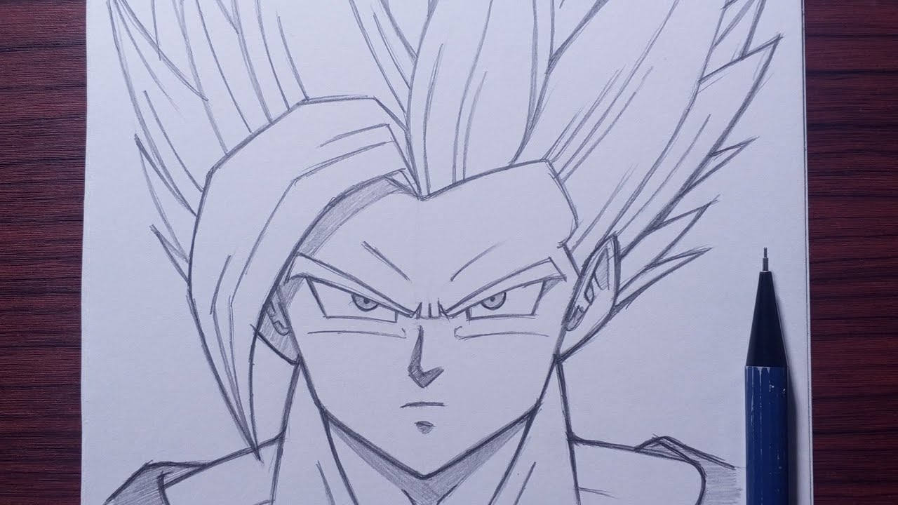 How to draw Beast Gohan easy step by step - YouTube