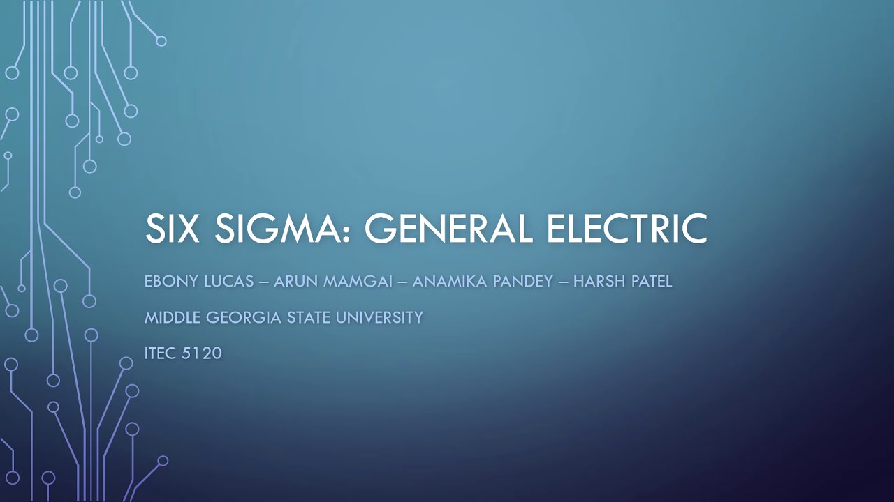 Six Sigma: General Electric - YouTube