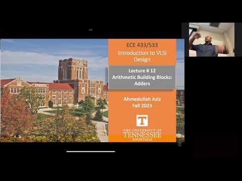 Introduction to VLSI - Arithmetic Building Blocks - Adders - YouTube