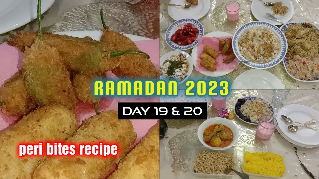Ramadan🌜 Day 19 & 20 || peri bites recipe || i received man o salwa two ...