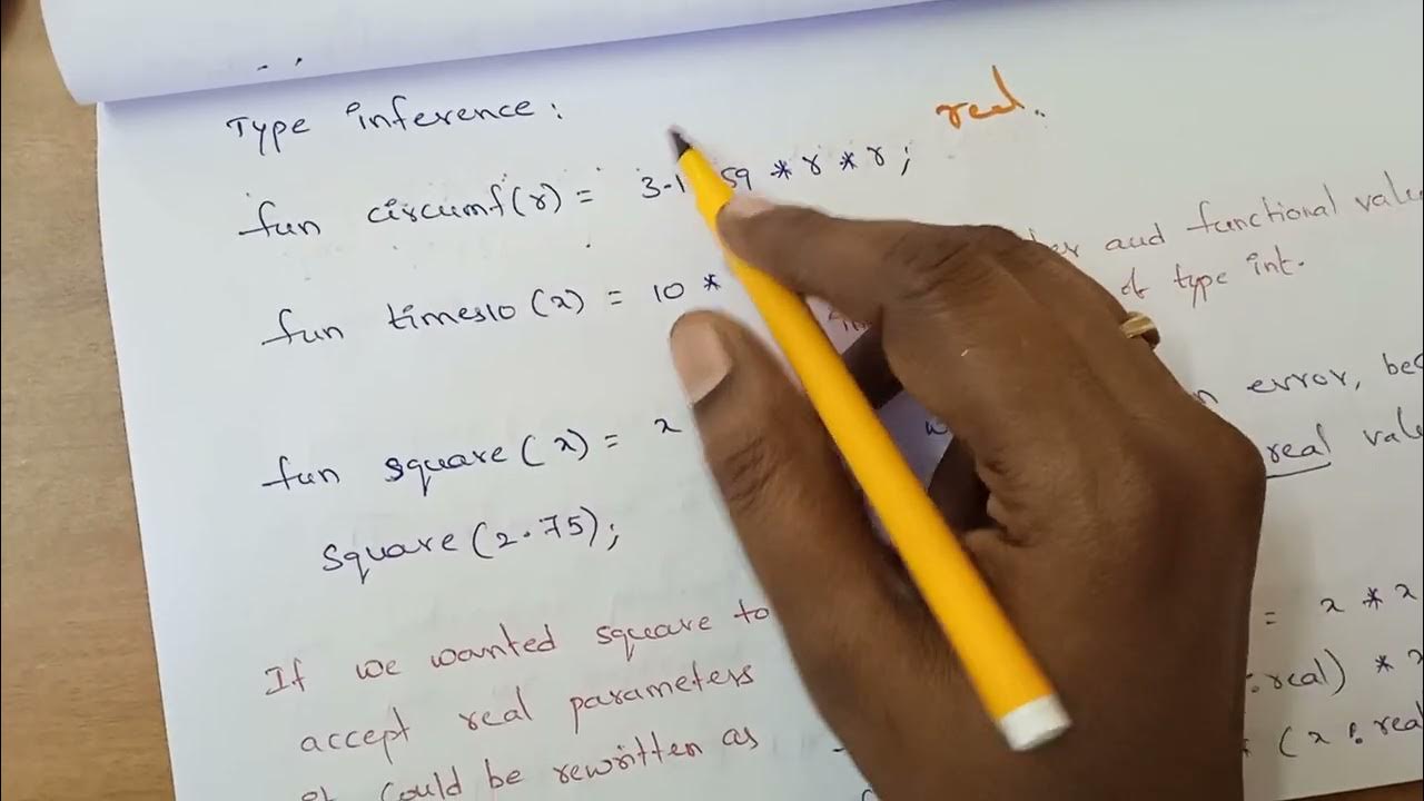 Unit V - Lecture - ML Functional programming Language # ML in PPL - YouTube