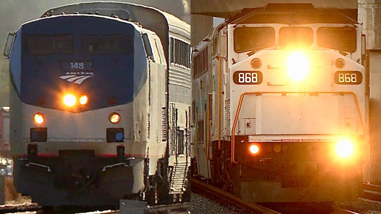 Amtrak & Metrolink Trains: Orange County, CA (November 2023) - YouTube