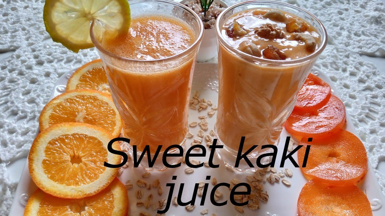 Making Fresh and Delicious kaki Juice - YouTube