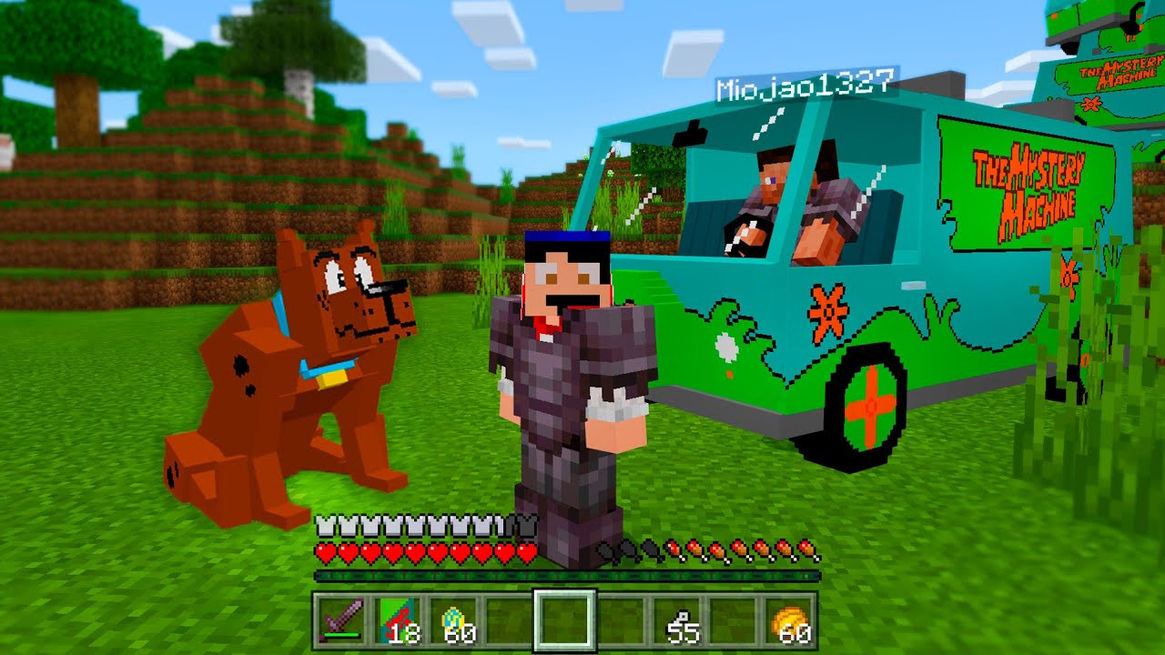 Minecraft : NOVO MOD DO SCOOBY DOO com MÁQUINA DO MISTERIO E VILÕES ...