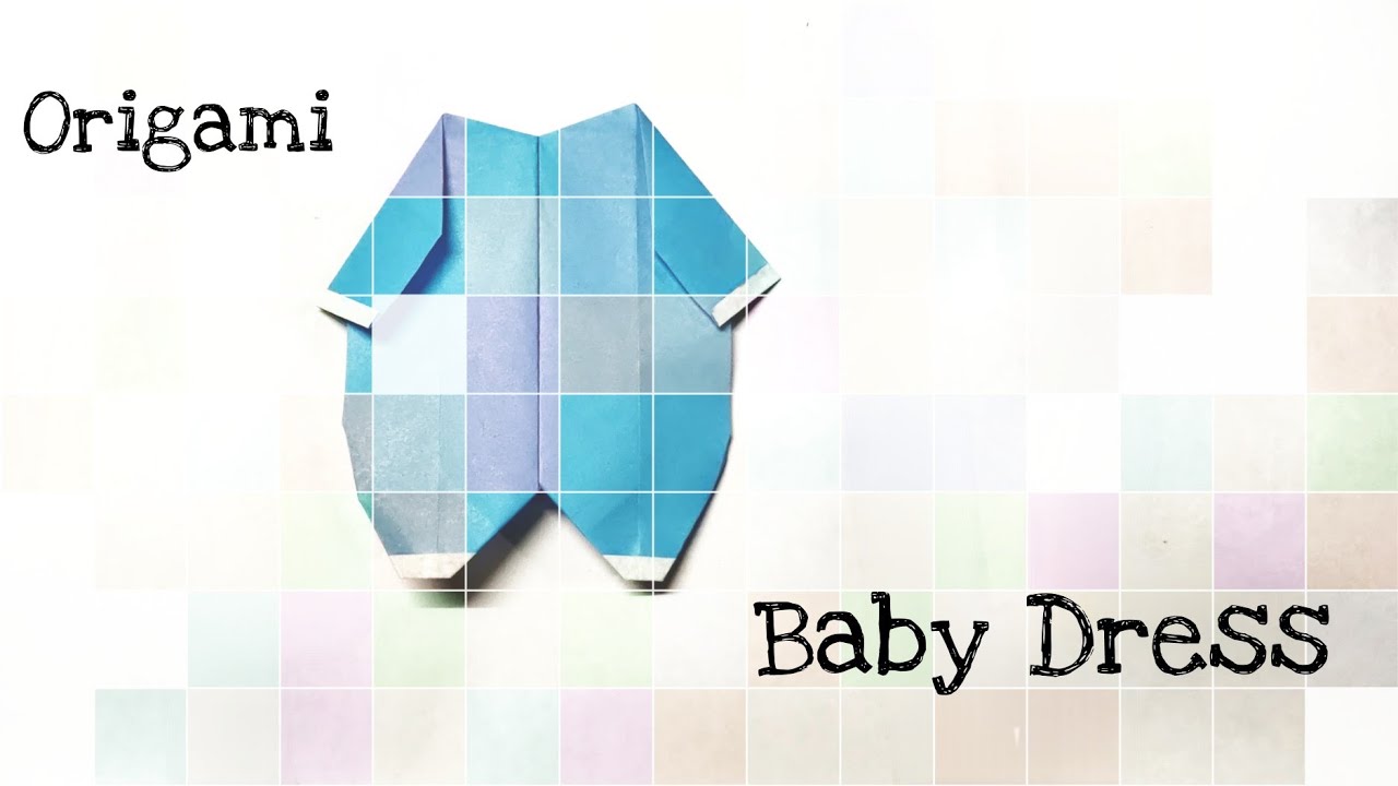 How to make a Baby Dress | Origami Baby Dress | Easy paper baby dress ...