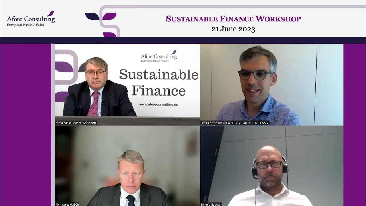 Fireside Chat on the ESG ratings proposal - YouTube