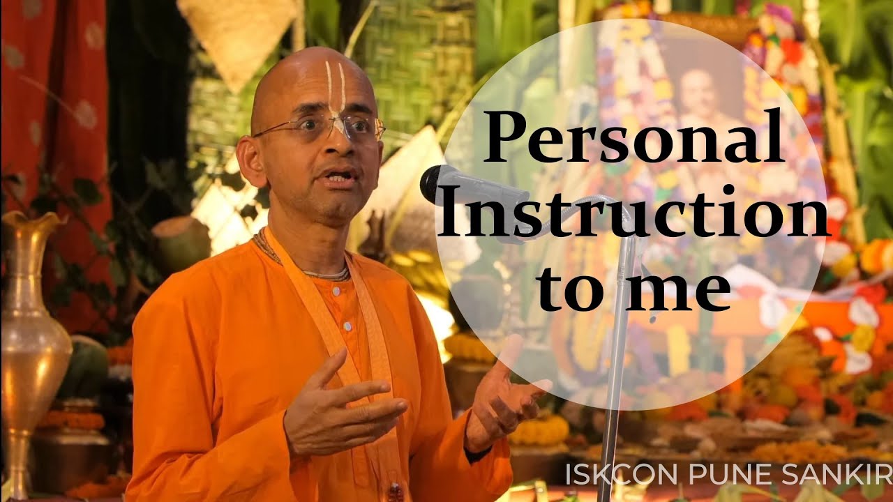 Personal Instruction from HH Radhanath Swami Maharaj II Vyaspuja ...