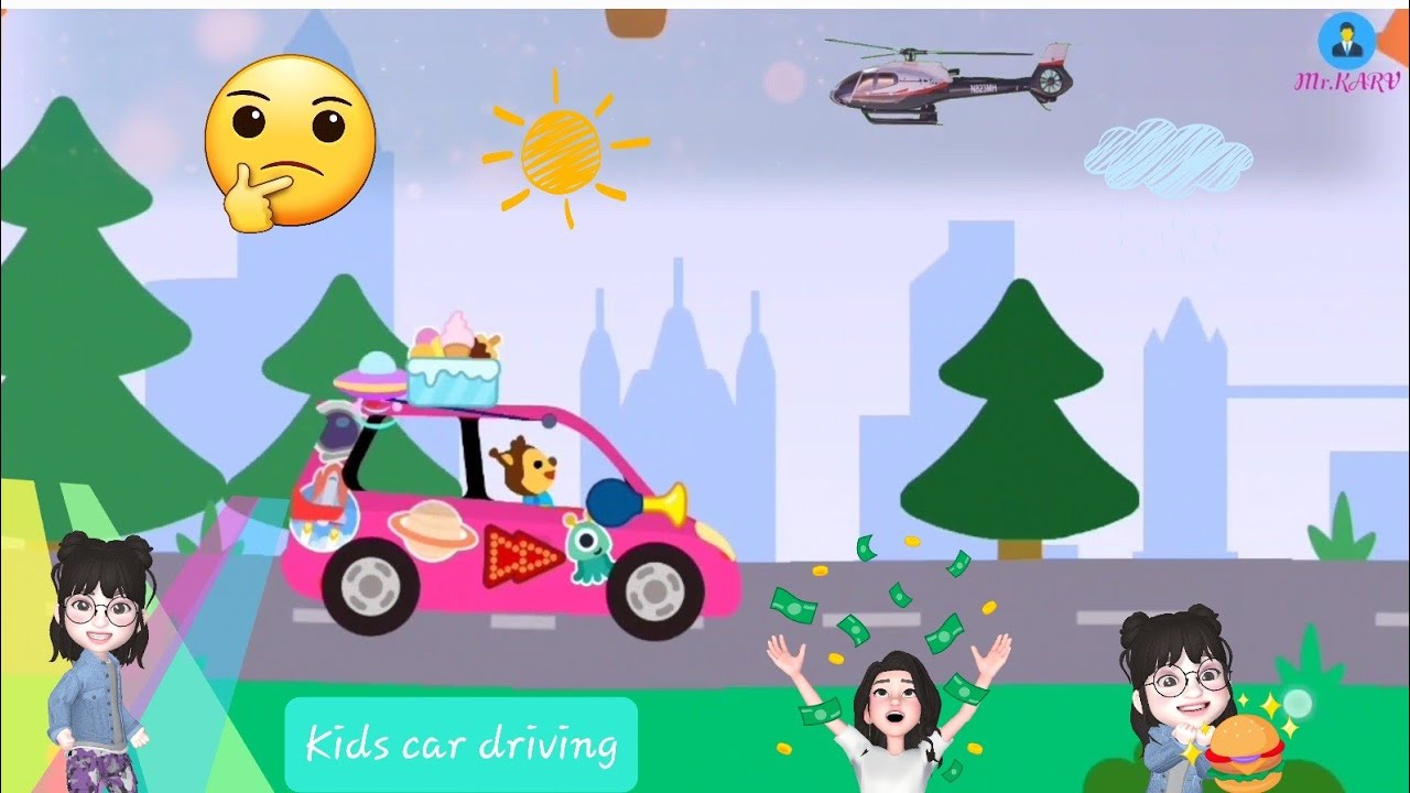 Kids car driving | child game | kids entertainment - YouTube