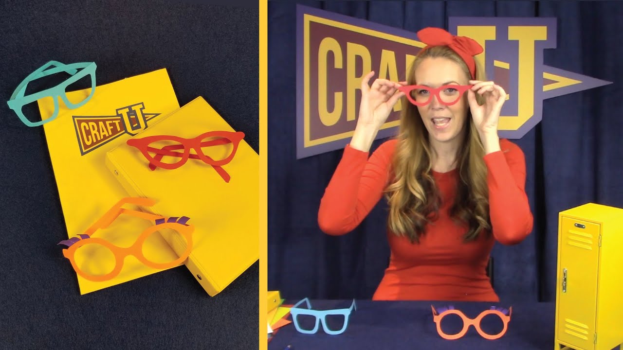 How to Make a Pair of Glasses | cut and paste paper craft ideas for ...