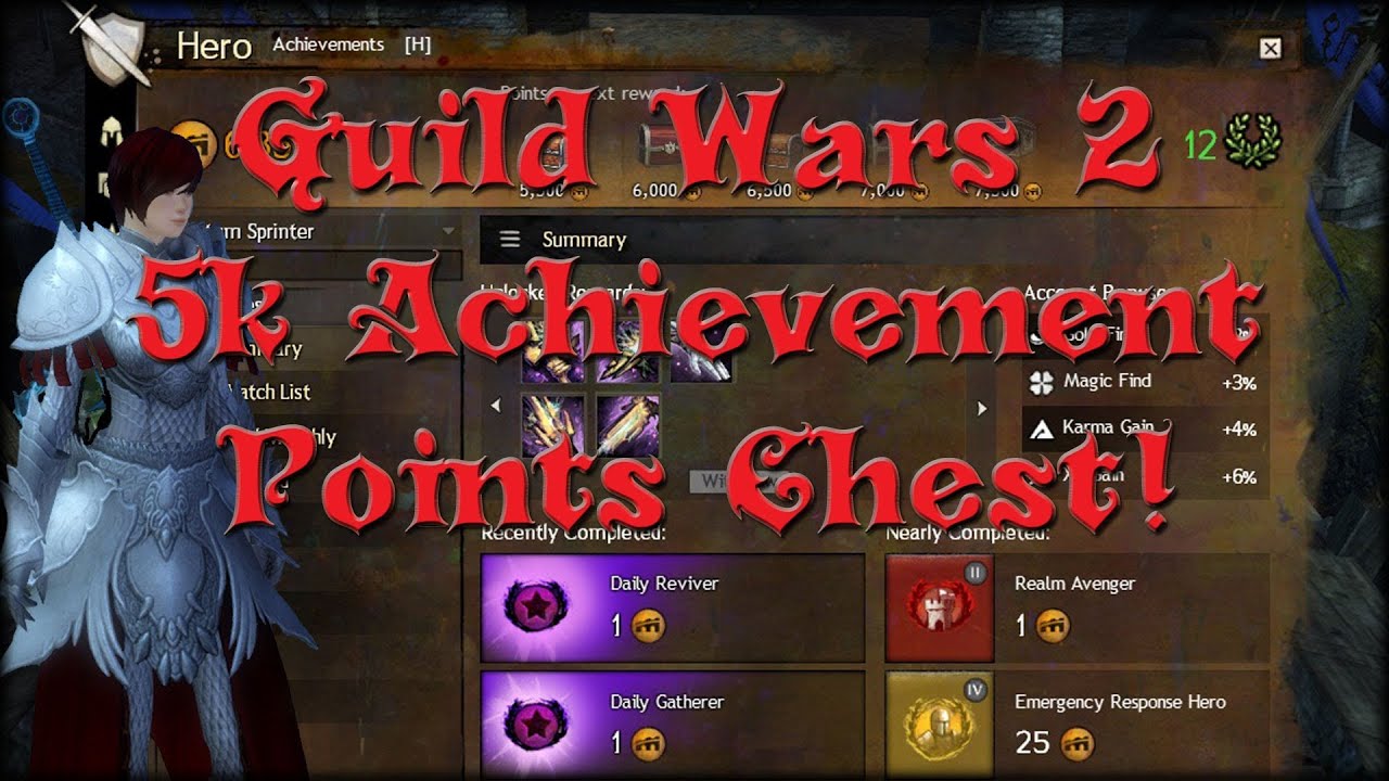 Guild Wars 2 - 5K Achievement Points Chest! - YouTube