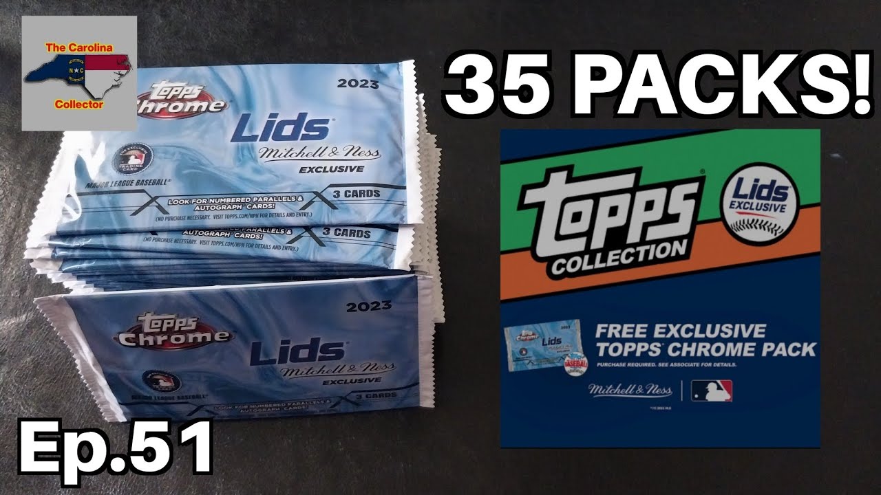 35 Packs Of 2023 Topps Chrome Lids x Mitchell And Ness Baseball Cards ...