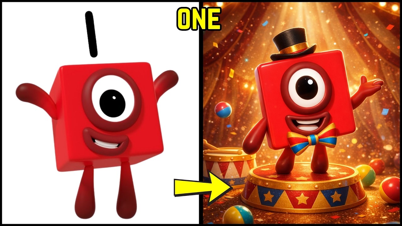 🎪🔢 Numberblocks Reimagined as Circus Performers 🎭 | A Fun Big-Top ...