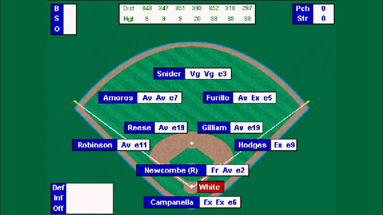 What All The Stuff On The Diamond Mind Baseball Screen Means - YouTube