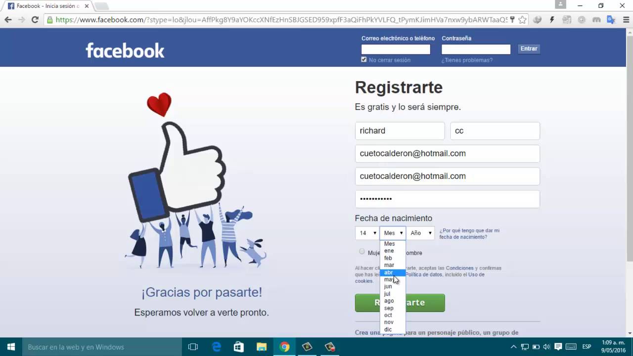 CREAR FACEBOOK CON TU CUENTA MICROSOFT - YouTube